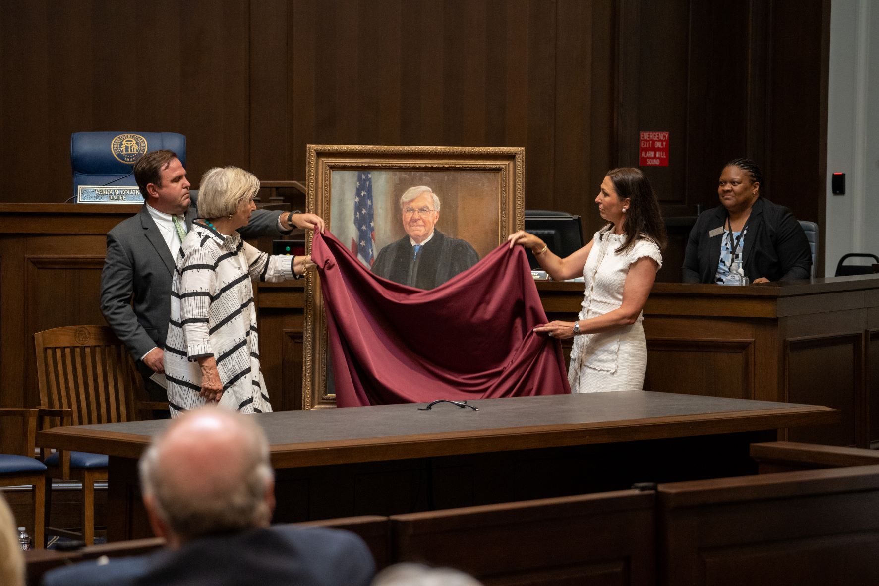 Georgia Supreme Court unveils portrait of late Chief Justice Harris Hines